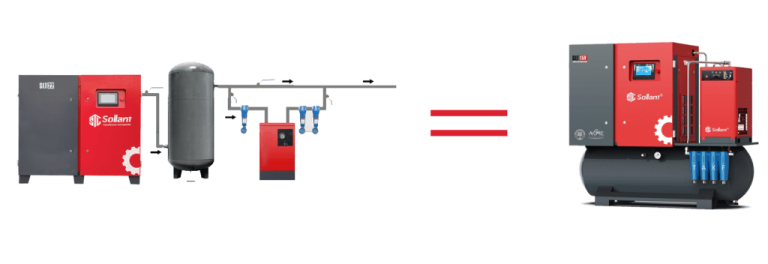 Air compressor for laser cutting-sollant